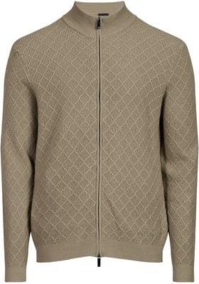 Emporio Armani Pull en maille de laine vierge m&eacute;lang&eacute;e