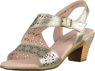 Laura Vita Damen BECTTINOO 159 Peeptoe Sandalen, Silber (Argent Argent)