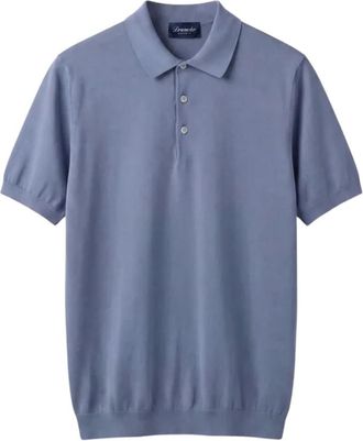 Drumohr Homme, Tops, Bleu, Taille: L Polo en Coton