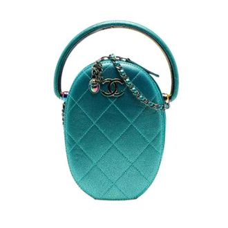 Chanel Sac &agrave; main en cuir vintage Pre-owned - Femme - Pre-owned - Bleu - Taille: ONE Size
