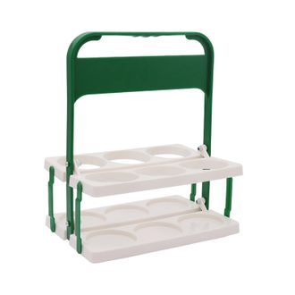 Generic Milchflaschenhalter, zusammenklappbar, wiederverwendbar, Bierflaschenhalter mit 6 &Ouml;ffnungen, Weinflaschenhalter mit Griff f&uuml;r Picknick zu Hause, Party