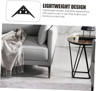 Angoily 4 Stück Teiliges Möbelfüße aus Metall Dreieckige Möbelstützbeine für Kommode Sofa Bett Tv Schrank rutschfest Stabile Möbelbeine für Vielseitige Verwen