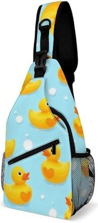 Generic Sacoche Tactique Jaune canard Multifonction Sling Sac &agrave; Bandouli&egrave;re Durable Sac &agrave; Dos Militaire pour Homme Camping Cyclisme