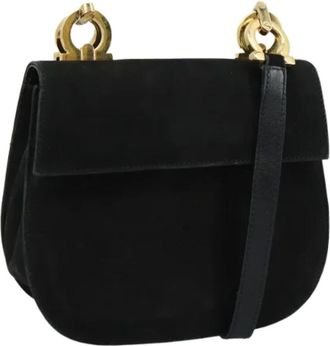 Ferragamo Pre-owned Daim sacs-ports-paule - Femme - Pre-owned - Noir - Taille: ONE Size
