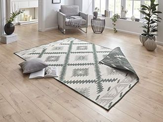 Hanse Home NORTHRUGS In- und Outdoor Teppich Malibu 200x290cm - Wendeteppich Wetterfest Modern Geometrisches Muster Läufer für Balkon Terrasse Garten Wintergarte
