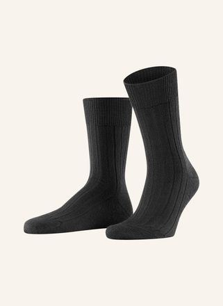 Falke Str&uuml;mpfe Teppich Im Schuh Aus Merinowolle schwarz