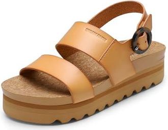 Dream Pairs Sandales orthop&eacute;diques pour femme avec soutien de la vo&ucirc;te plantaire - Semelle en li&egrave;ge confortable - Sandales compens&eacute;es basses - Chaussures d&eacute;t&eacute; - J