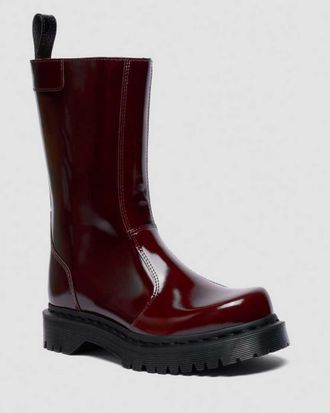 Dr. Martens Rejena Lackleder Stiefel in Rot, Gr&ouml;&szlig;e: 36