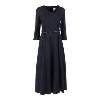 Max Mara Femme, Robes, Bleu, Taille: 44 FR Abito Vela