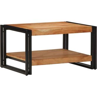 vidaXL Table basse 70x50x38 cm bois massif acacia Vidaxl