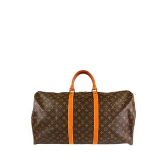 Louis Vuitton unisex, Pre-owned, Brun, Taille: ONE Size Pre-owned Keepall 55