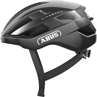 ABUS Rennradhelm WingBack - einfacher Roadhelm f&uuml;r sportliches Fahren im Alltag und in der Freizeit - f&uuml;r Erwachsene und Jugendliche - Dunkelgrau, Gr&ouml;&szlig;e M