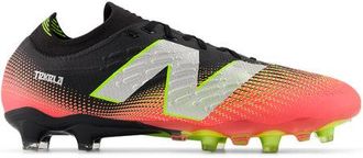 New Balance Unisexe TEKELA PRO LOW LACED FG V4+ en Noir/Rouge/Orange/Gris, Synth&eacute;tique, Taille 40.5 Large