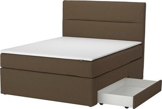IKEA HEMFJÄLLET Boxspringbett mit Bettkasten