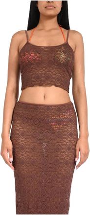 F**k Femme, Maillots de bain, Brun, Taille: 42 FR Crop Top