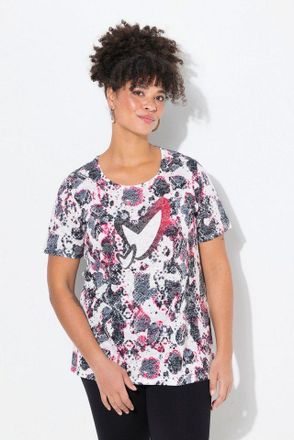 Miamoda T-Shirt T-Shirt Schlangenmuster HERZ-Motiv