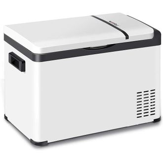 Woltu Mini Frigo de Voiture WOLTU, Petit R&eacute;frig&eacute;rateur Portable Chaud/Froid, Glaci&egrave;re &Eacute;lectrique 30L, 61x32x40 cm, Blanc