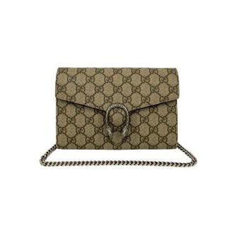 Gucci Sac bandouli&egrave;re en plastique Pre-owned - Femme - Pre-owned - Brun - Taille: ONE Size