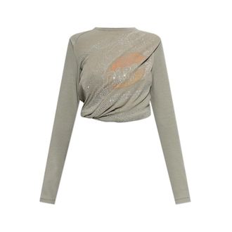 Diesel T-Asay Top - Femme - Tops - Vert - Taille: 36 FR