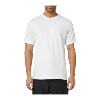 Calvin Klein Jeans Homme, Tops, Blanc, Taille: XL T-shirt en coton &agrave; manches courtes et col rond