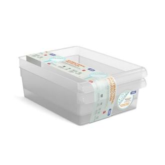 Rotho Loft 3er-Set Kühlschrankorganizer, lebensmittelechter Kunststoff (PP) BPA-frei transparent