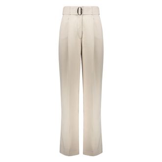 Moorer Weite Hose mit G&uuml;rtel - - Trousers - Damen - Beige - XS