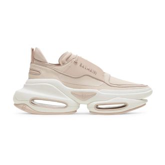 Balmain Sneakers B-Bold aus Leder und Wildleder - - Shoes - Damen - Rosa - 41 EU