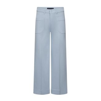 Raffaello Rossi Femme, Pantalons, Bleu, Taille: 38 FR Wide Pantalons