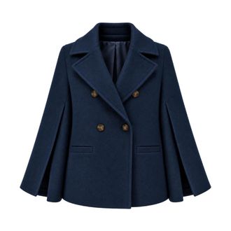 Loro Piana Doppelreihiger Cabanjacke - - Coats - Damen - Blau - S