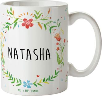 Mr. & Mrs. Panda Tasse Natasha - Geschenk, Kaffeetassen, Tasse Motive, Büro Tasse