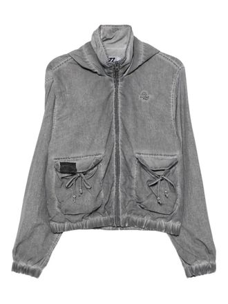 Izzue veste &agrave; d&eacute;tail de noeud - Gris