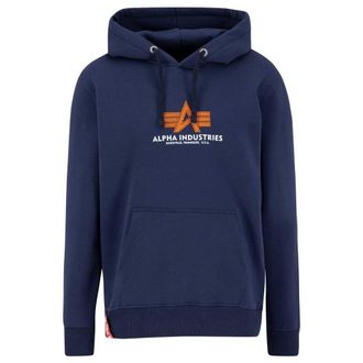 Alpha Industries Herren Basic Hoody Rubber Kapuzensweat F&uuml;r Kapuzenpullover, Ultra Navy, M EU