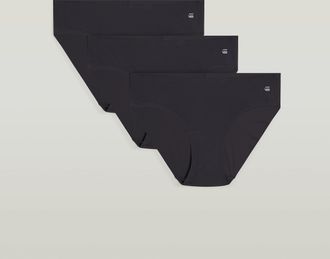 G-Star Hipster No VPL Brief 3er-Pack - Schwarz - Damen