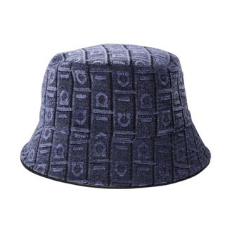 Ferragamo Logo-Bucket-Hat - - Accessories - unisex - Blau - 58 CM