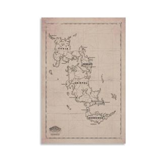 Generic Dishonored 2 Map Poster Dekorative Malerei Leinwand Wandkunst Wohnzimmer Poster Schlafzimmer Malerei,Wandkunst Bilddruck Moderne Familienzimmer Dekor 