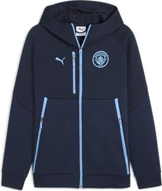 Puma Manchester City Pumatech Sweat &agrave; capuche pour homme Bleu marine, bleu marine, Medium