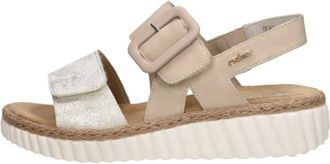 Rieker Femme, Chaussures, Beige, Taille: 41 EU Sandales Plates