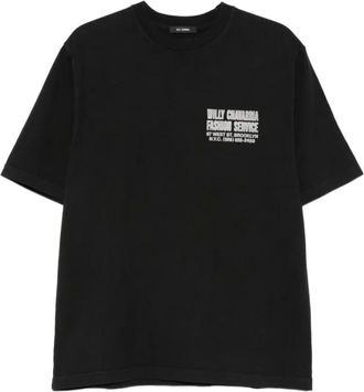 Willy Chavarria Homme, Tops, Noir, Taille: M T-Chemises