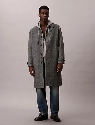 Calvin Klein Manteau technique en laine mélangée