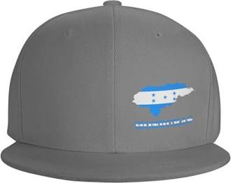 Generic Drapeau du Honduras Carte du Honduras Femme Homme Strapback Cap Anti-UV Casquette Hip Hop Respirant Casquette De Baseball pour Hip Pop Adulte Trucker