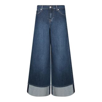 7 For All Mankind Marie Wide-Leg Jeans - - Jeans - Damen - Blau - W25