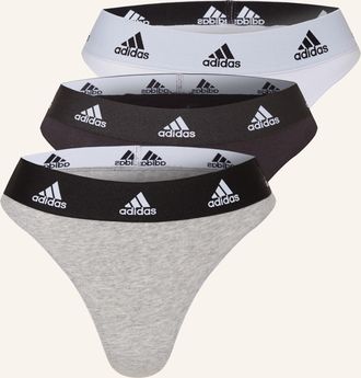 adidas 3er-Pack Strings schwarz