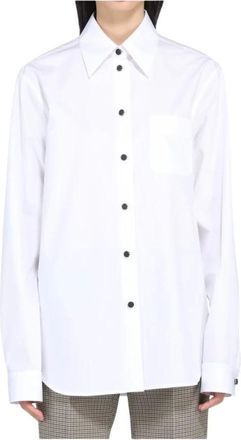 N&deg;21 Femme, Blouses et Chemises, Blanc, Taille: 40 FR Camicia Bianca In Cotone Manica Lunga