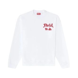 Diesel S-Boxt-Aa2 Sweatshirt - - Sweatshirts & Hoodies - Herren - Wei&szlig; - L