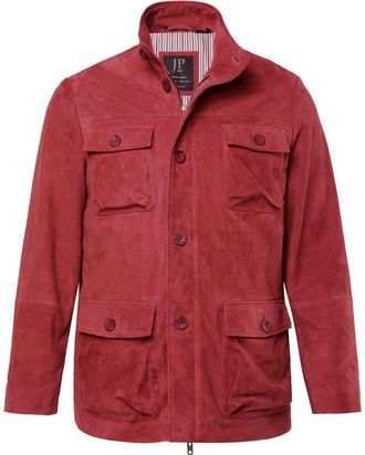 JP1880 Lederjacke Leder-Fieldjacket Leder Ziegen-Veloursleder