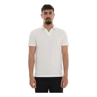 Peuterey Homme, Tops, Blanc, Taille: L Nouveau polo sans boutons Helgo