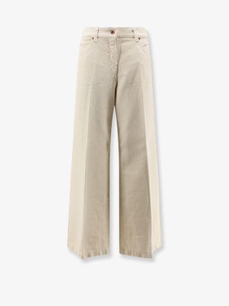 Aspesi Denim trousers with back logo patch - ASPESI - gender_Woman