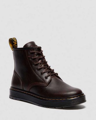 Dr. Martens Brookline Crazy Horse Leder Chukka Stiefel in Braun, Gr&ouml;&szlig;e: 36