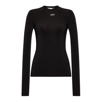 Off-white Langarmshirt - - Tops - Damen - Schwarzk - S