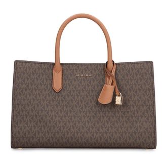 Michael Kors Scarlett Medium Signature Logo Satchel - - Bags - Damen - Braun - ONE SIZE